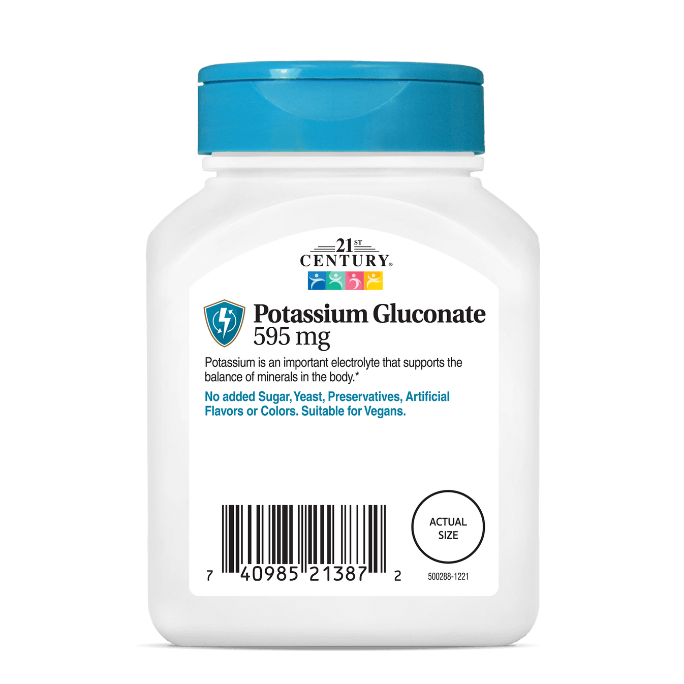 Potassium Gluconate 595 mg – 21st Century Vitamins
