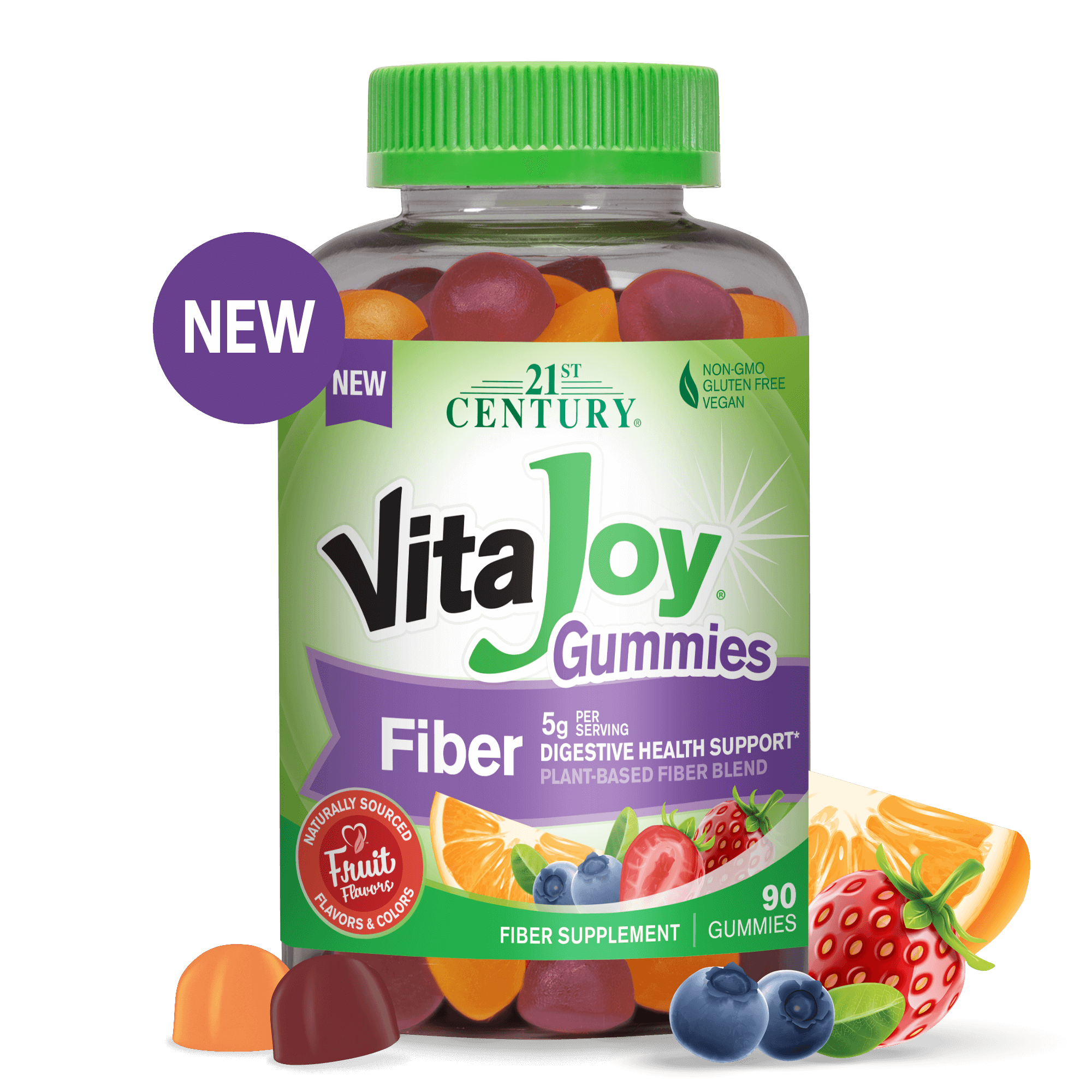 VitaJoy® Fiber 5 g Gummies – 21st Century Vitamins – 21st Century Vitamins