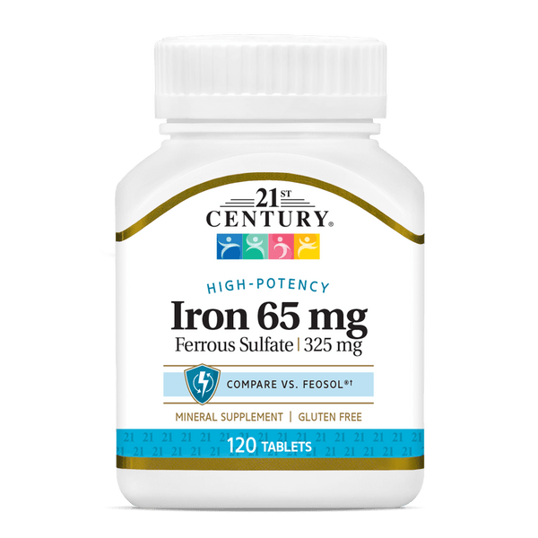 High Potency Iron 65 mg | 21st Century Vitamins – 21st Century Vitamins