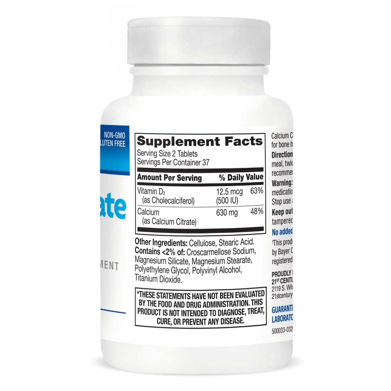Calcium Citrate Plus D3 Maximum | 21st Century Vitamins – 21st Century ...