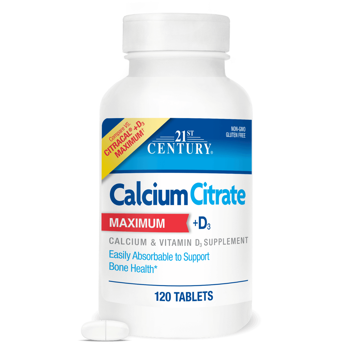 Calcium Citrate Plus D3 Maximum | 21st Century Vitamins – 21st Century ...