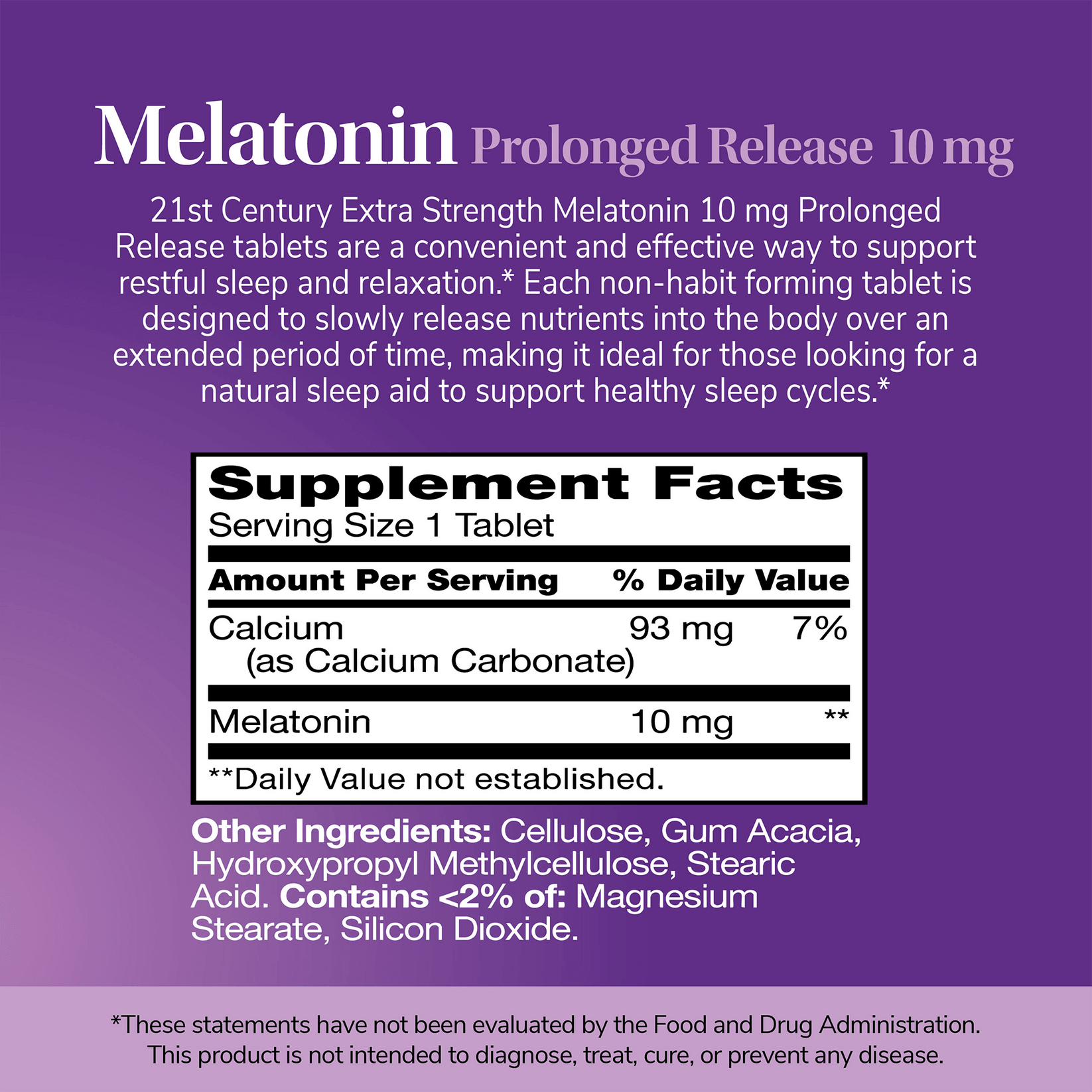 Melatonin 10 mg - Extra Strength | 21st Century Vitamins – 21st Century ...