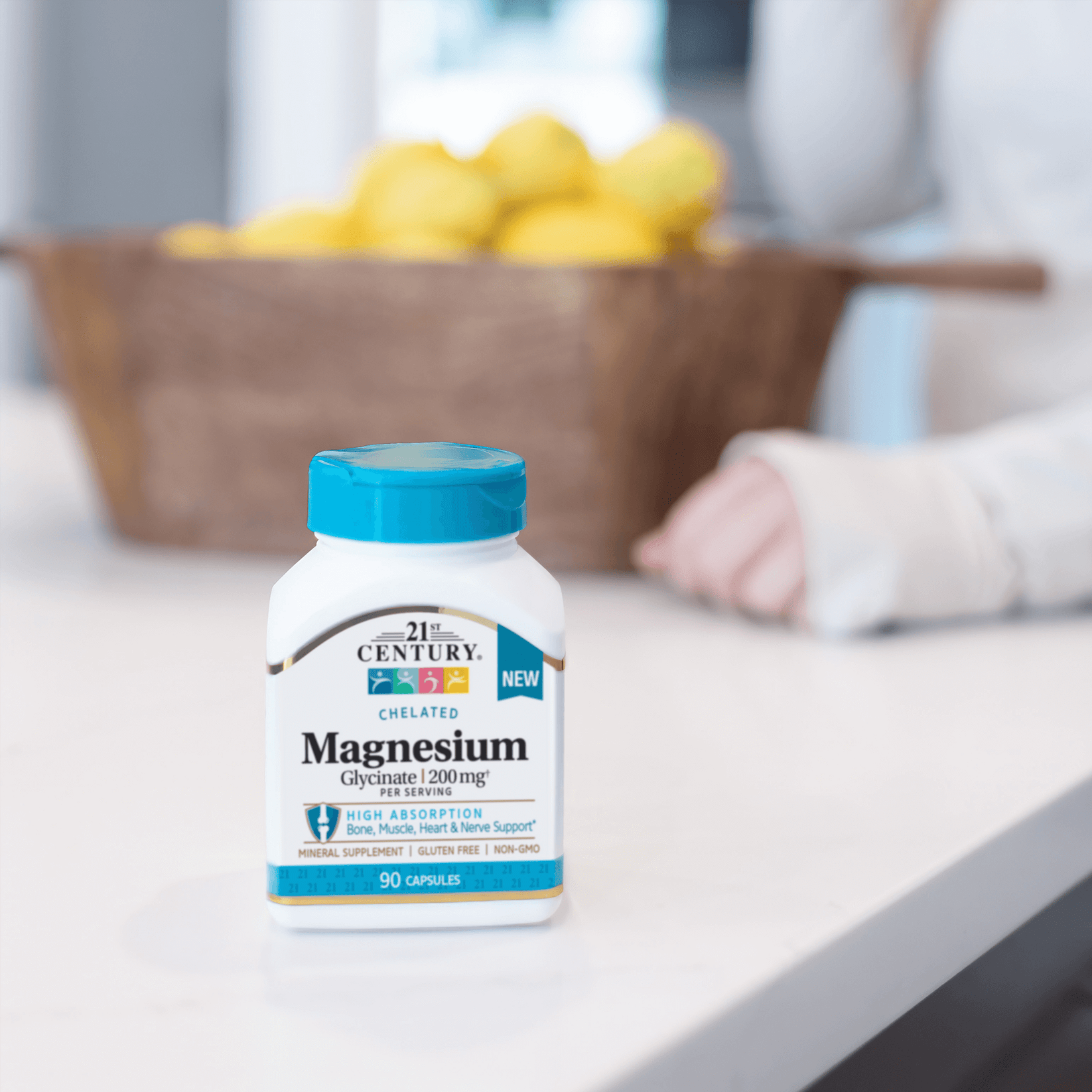 Magnesium Glycinate 200mg – 21st Century Vitamins – 21st Century Vitamins