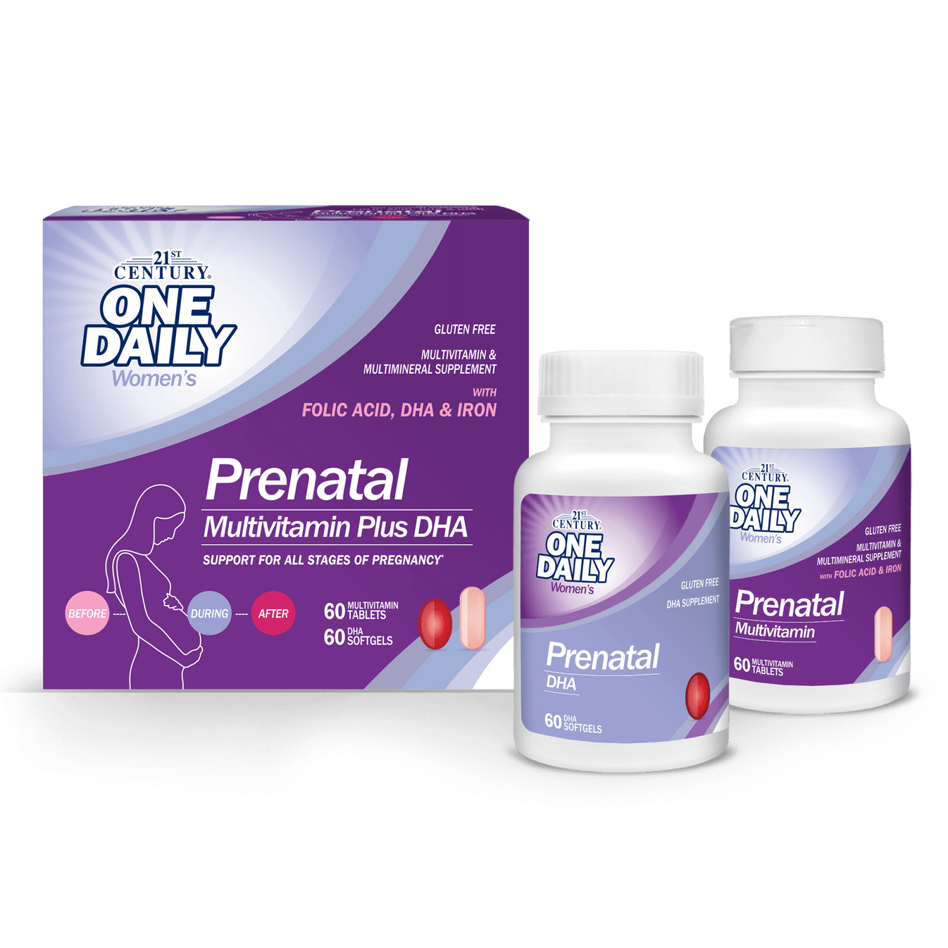 Prenatal Multivitamin Plus DHA | 21st Century Vitamins – 21st Century ...