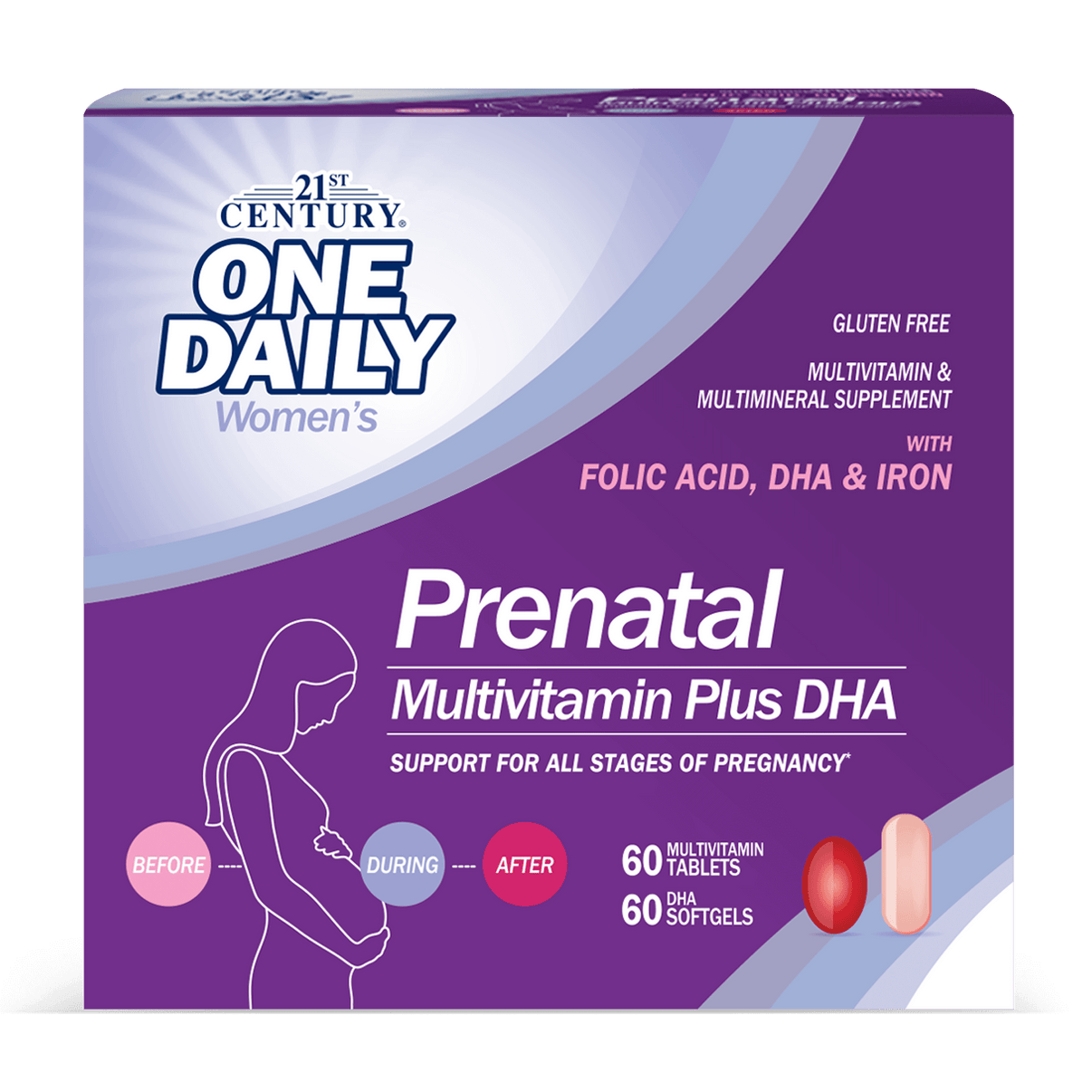 Prenatal Multivitamin Plus DHA | 21st Century Vitamins – 21st Century ...