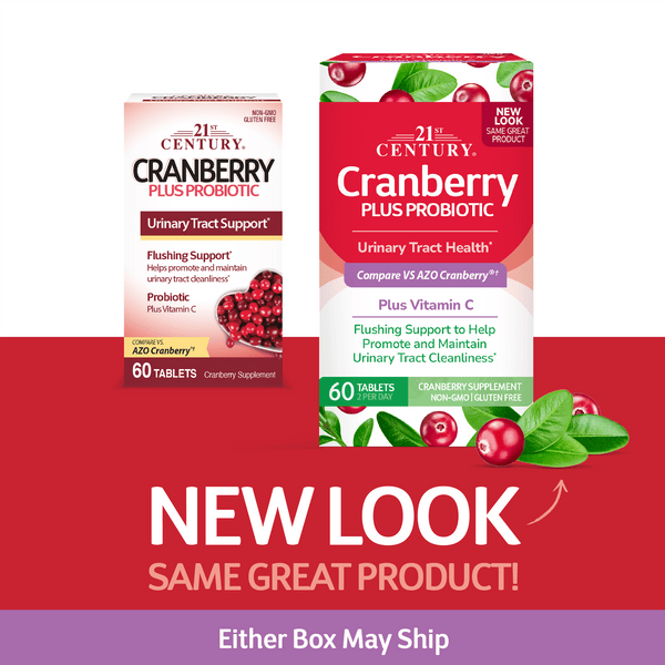 Cranberry Plus Probiotic | 21st Century Vitamins – 21st Century Vitamins