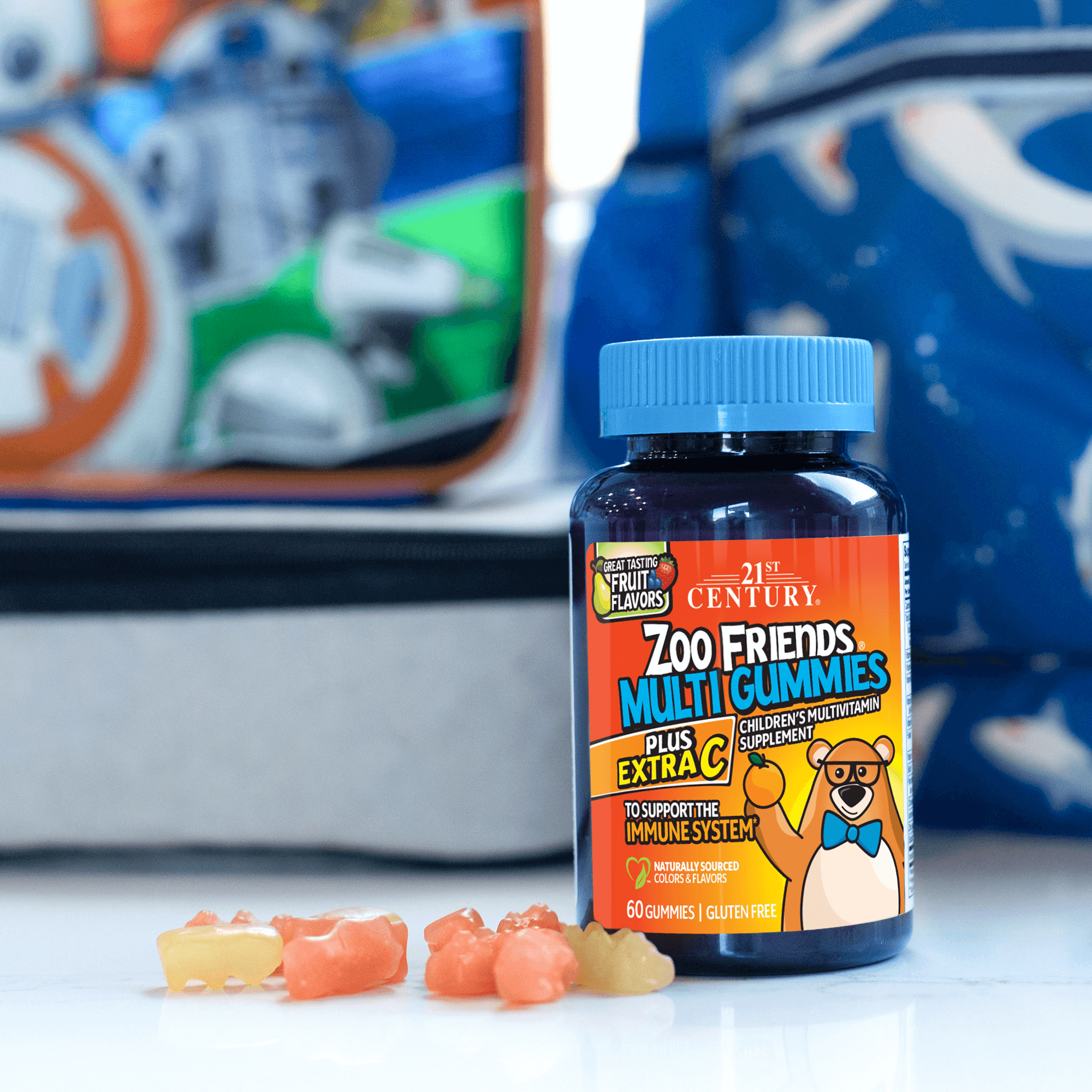 Zoo Friends® Multi Gummies Plus Extra C - 60 Gummies | 21st Century ...